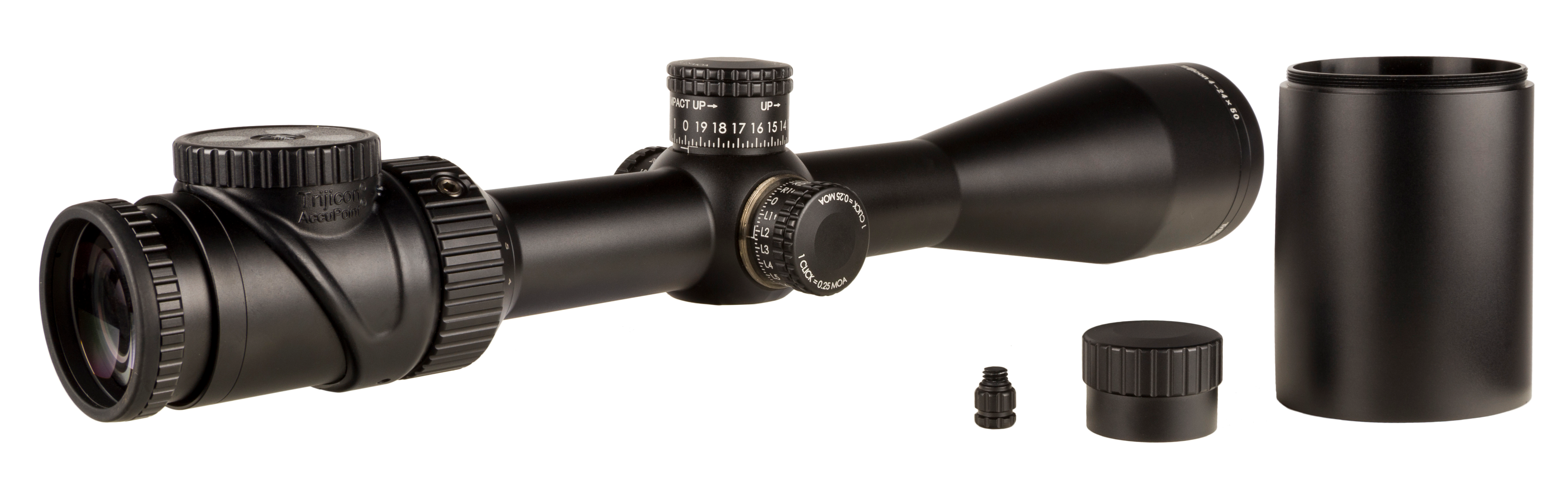 Trijicon 200164 AccuPoint Satin Black 4-24x50mm 30mm Tube Illuminated ...