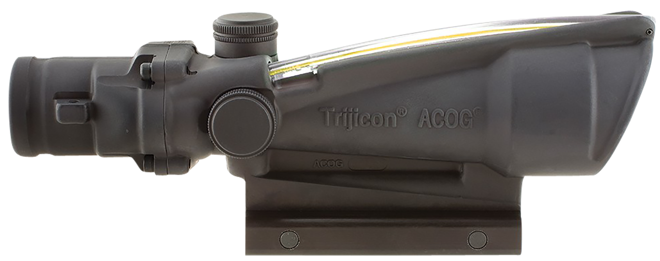 Trijicon 100146 ACOG Matte Black 3.5x35mm Illuminated Amber Chevron ...
