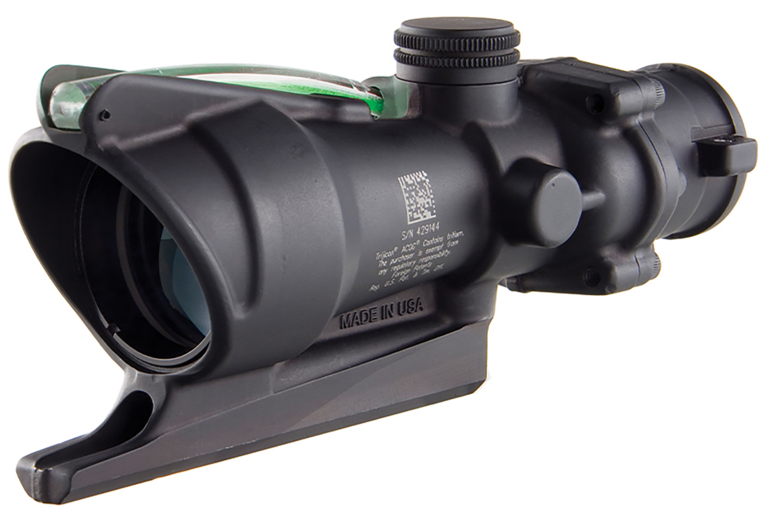 Trijicon 100212 ACOG 4x 32mm Obj 36.80 ft @ 100 yds FOV Matte Black ...