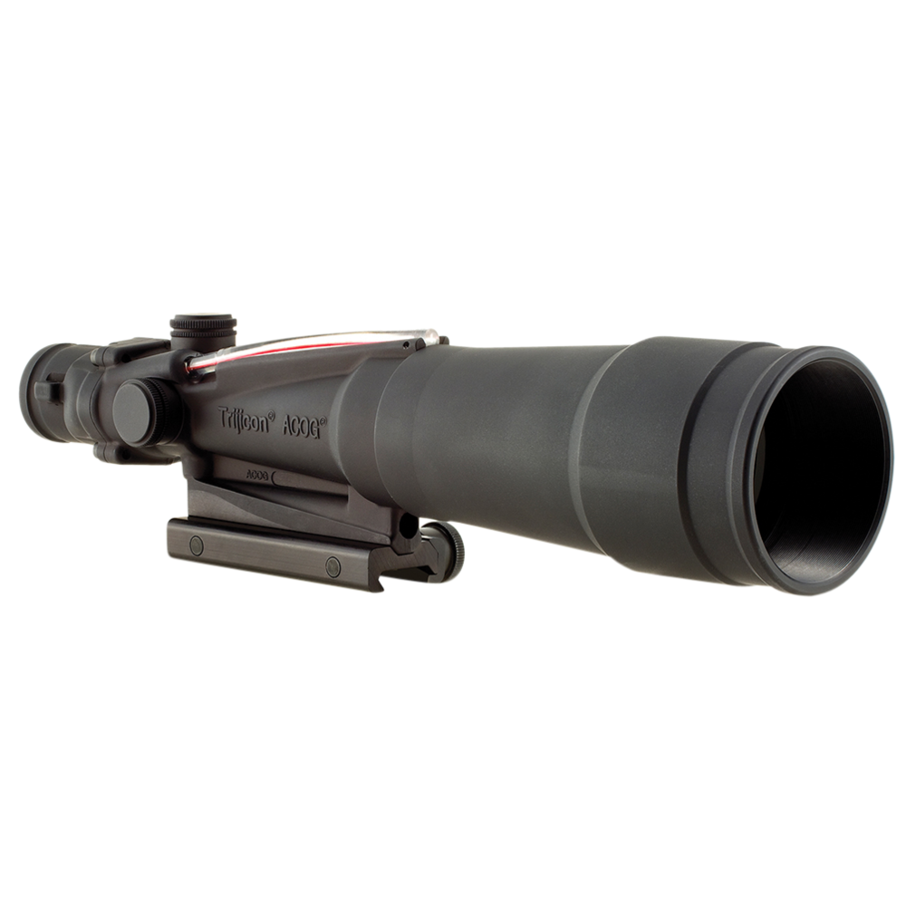 Trijicon 100175 ACOG Black Hardcoat Anodized 5.5x50mm Illuminated Red ...