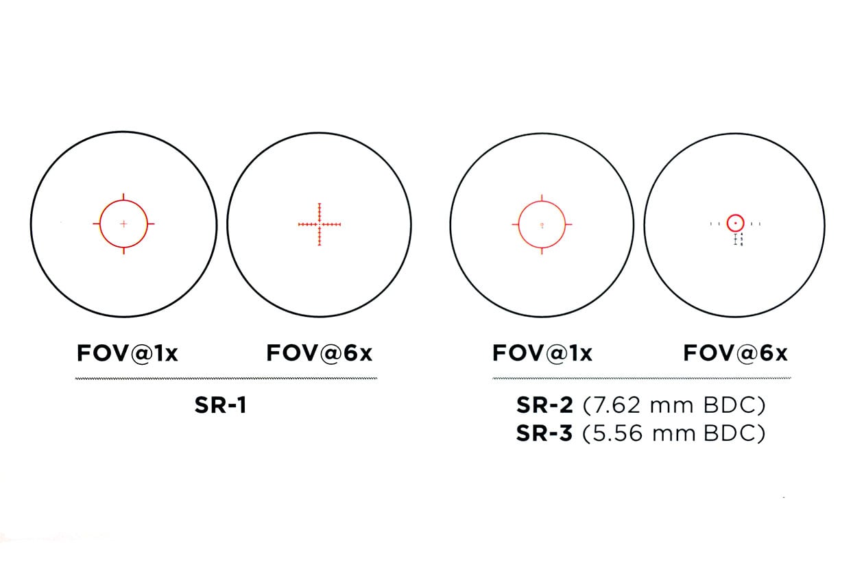 EOTech Vudu 1-6x Precision Rifle Scope SR1 Reticle VUDU.1-6.FFP.SR3