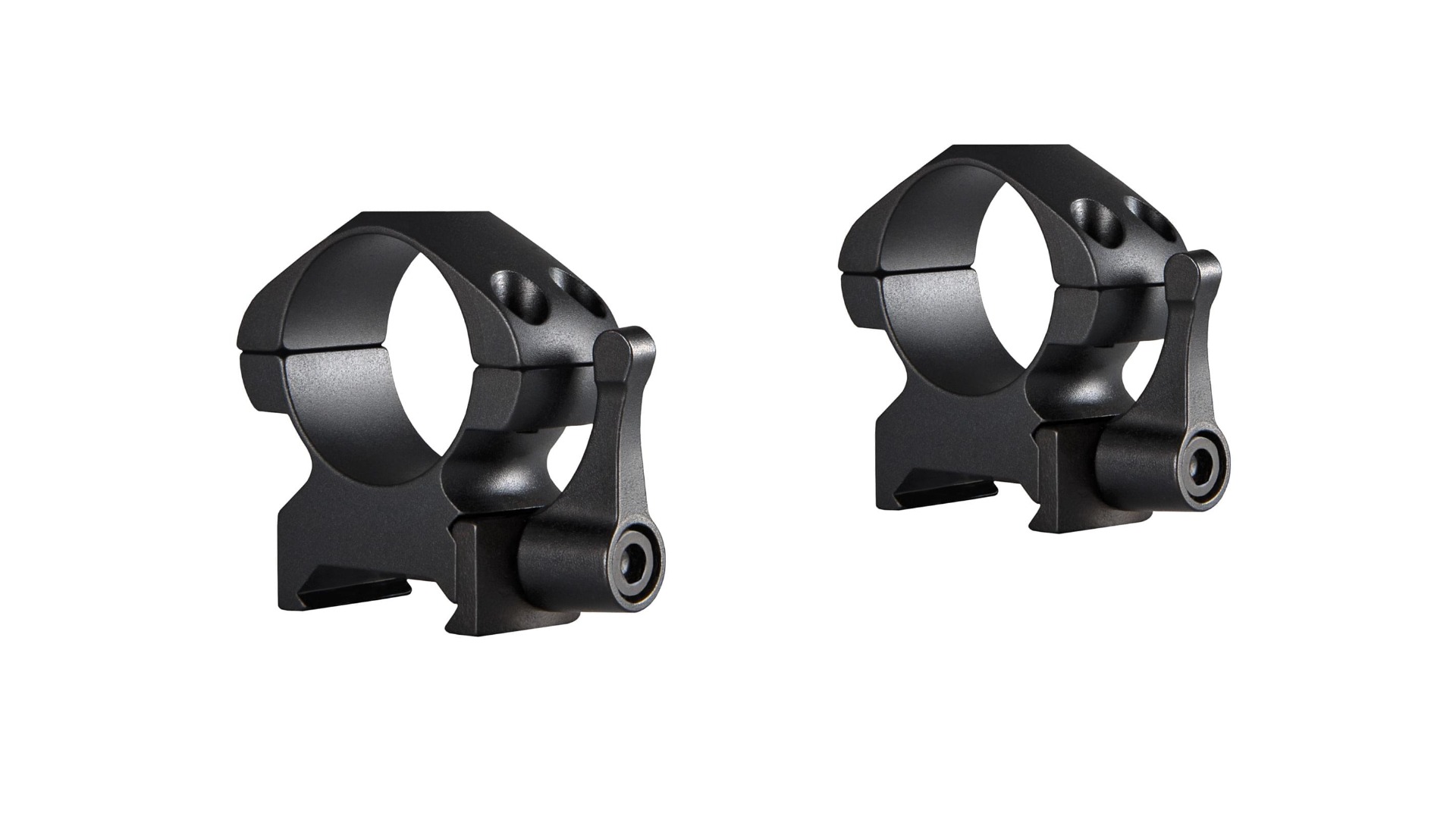 Hawke Precision Steel Ring 1" 2 Piece Weaver Medium Lever Mounts