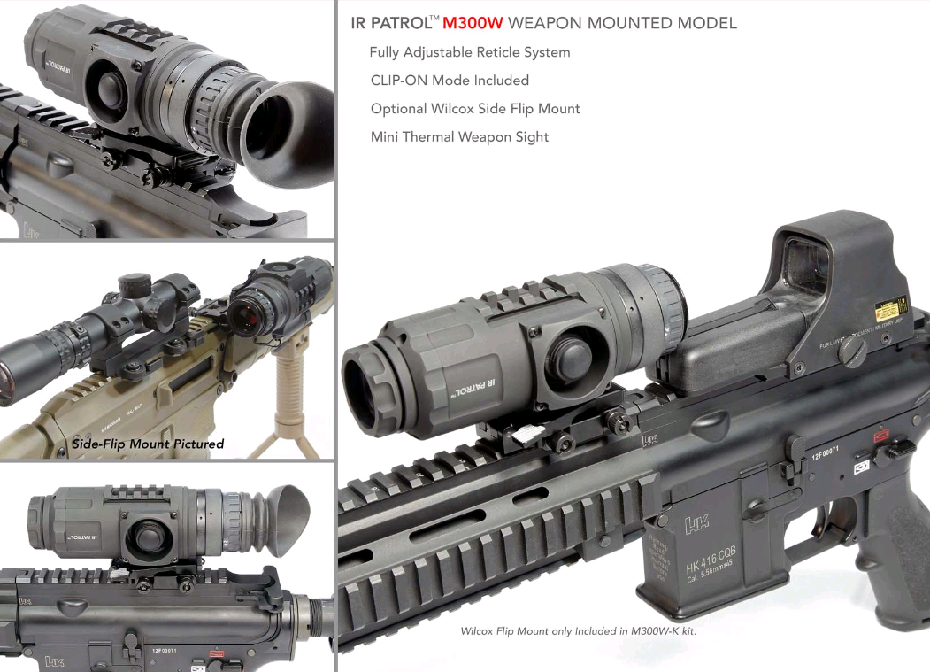 IR Patrol M300W-K Thermal Monocular 640x480 19mm 60HZ IRMO-300K