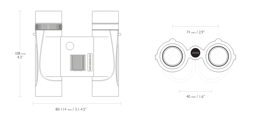 Hawke Endurance HD X 10X25 Binocular - Green